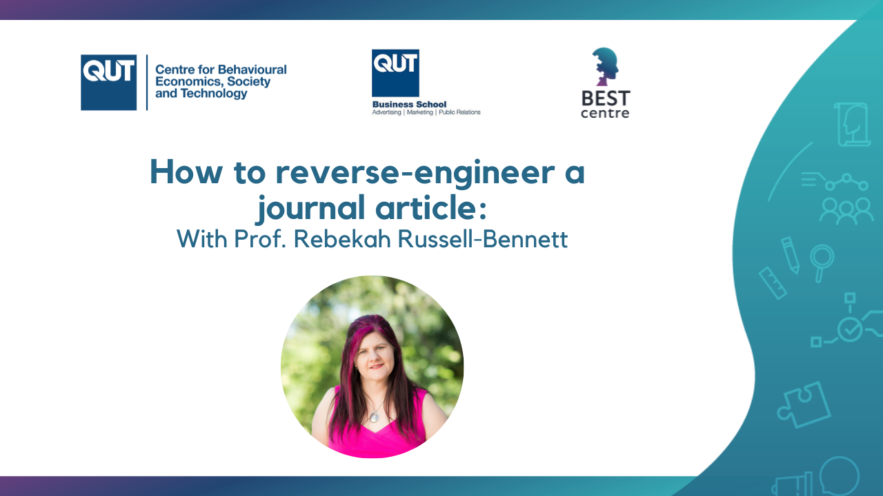 Webinar: “How to reverse-engineer a journal article” – SERVSIG