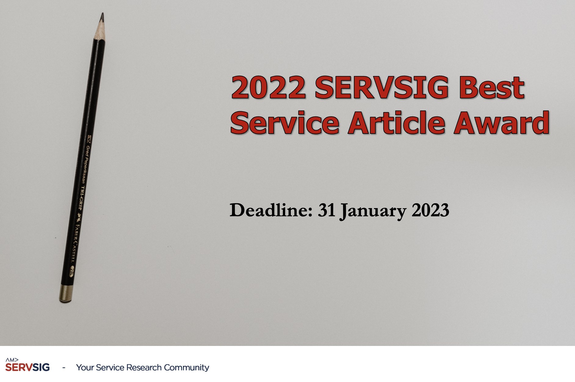 Call for Nominations: 2022 Best Service Article Award – SERVSIG